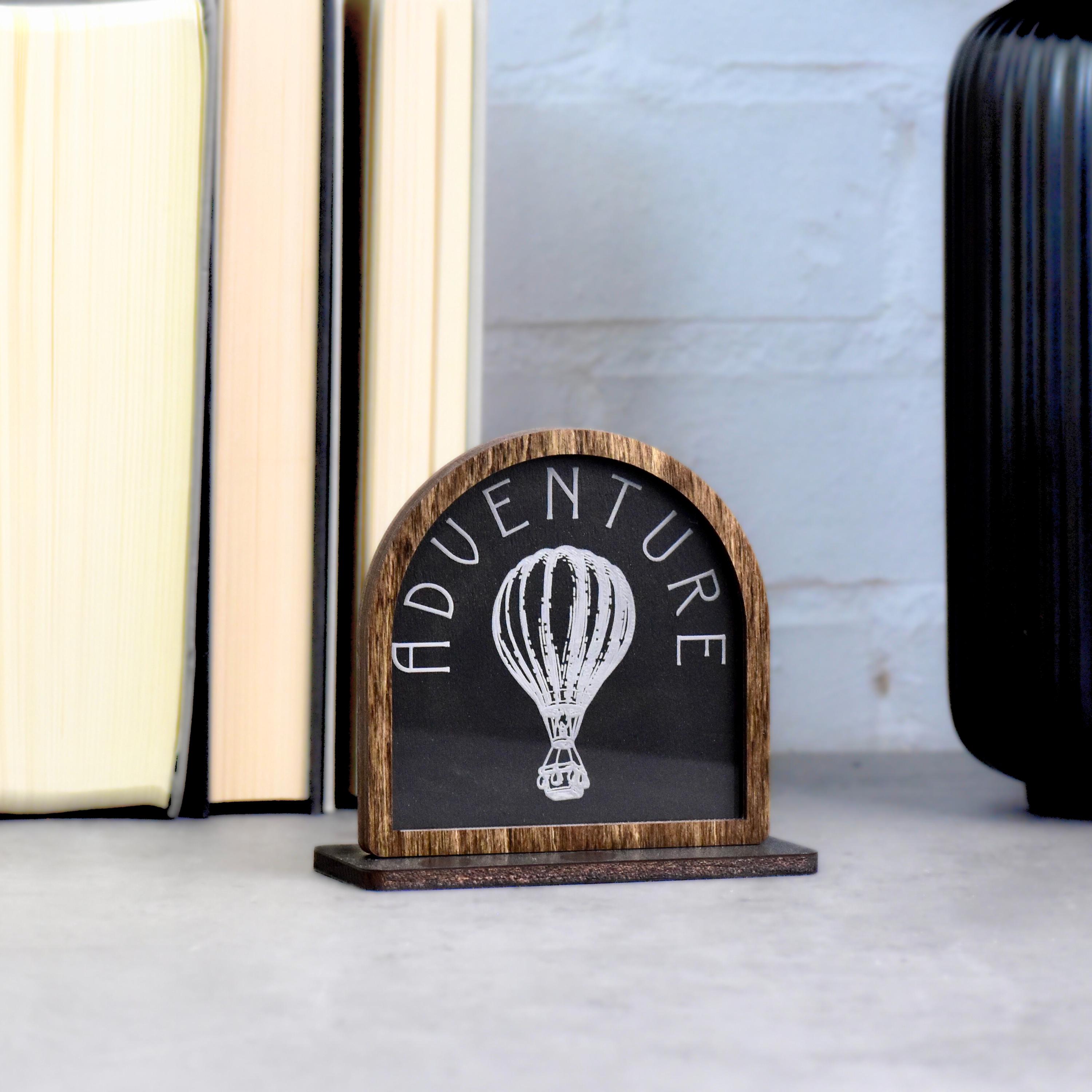 Adventure Book Genre Sign: Laser-cut Baltic Birch Library Decor - Etsy