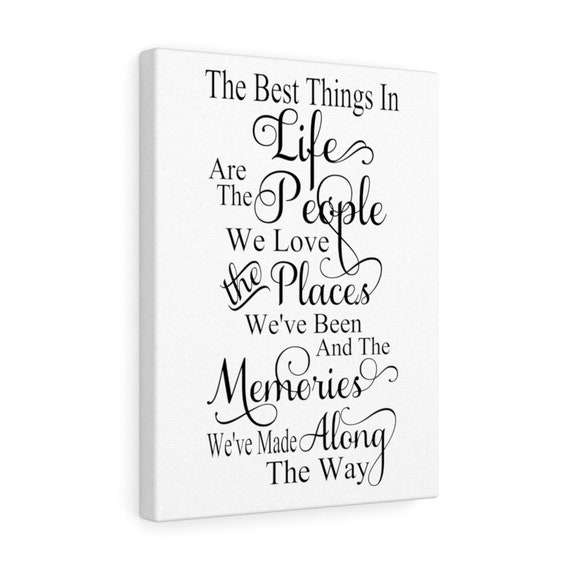 The Best Things in Life Sign Inspirational Signs Wall | Etsy