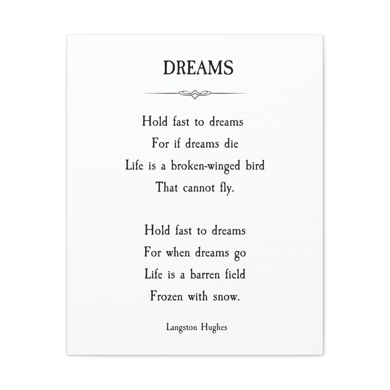 Langston Hughes Poem - Etsy