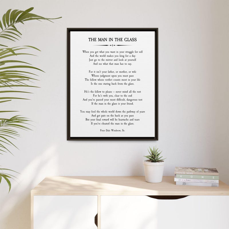 Mens Wall Art Poems - Etsy