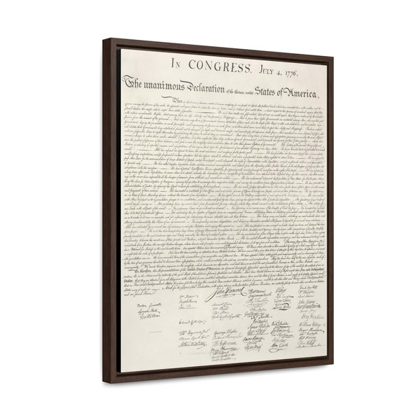 Declaration of Independence Framed - Etsy