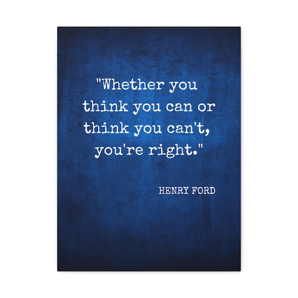 Henry Ford Quote Framed - Etsy