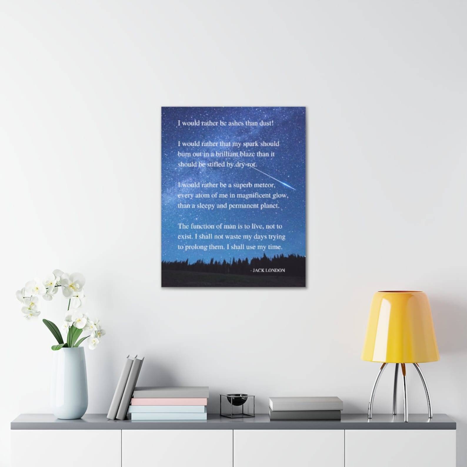 Jack London's Credo, Stretched Canvas - Wall Art Decor, Inspirational ...