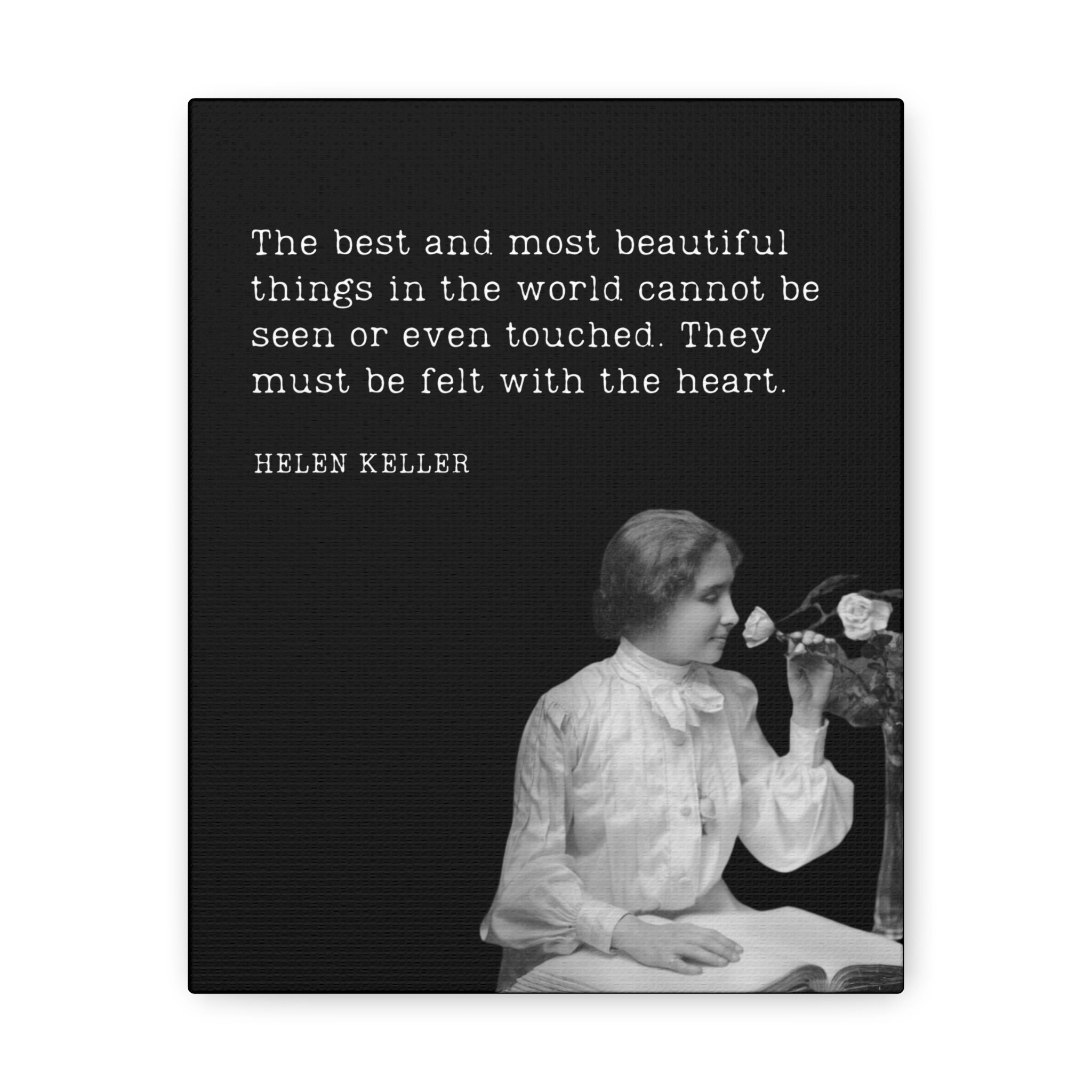 Helen Keller Inspirational Quote, Beautiful Things, Motivational ...