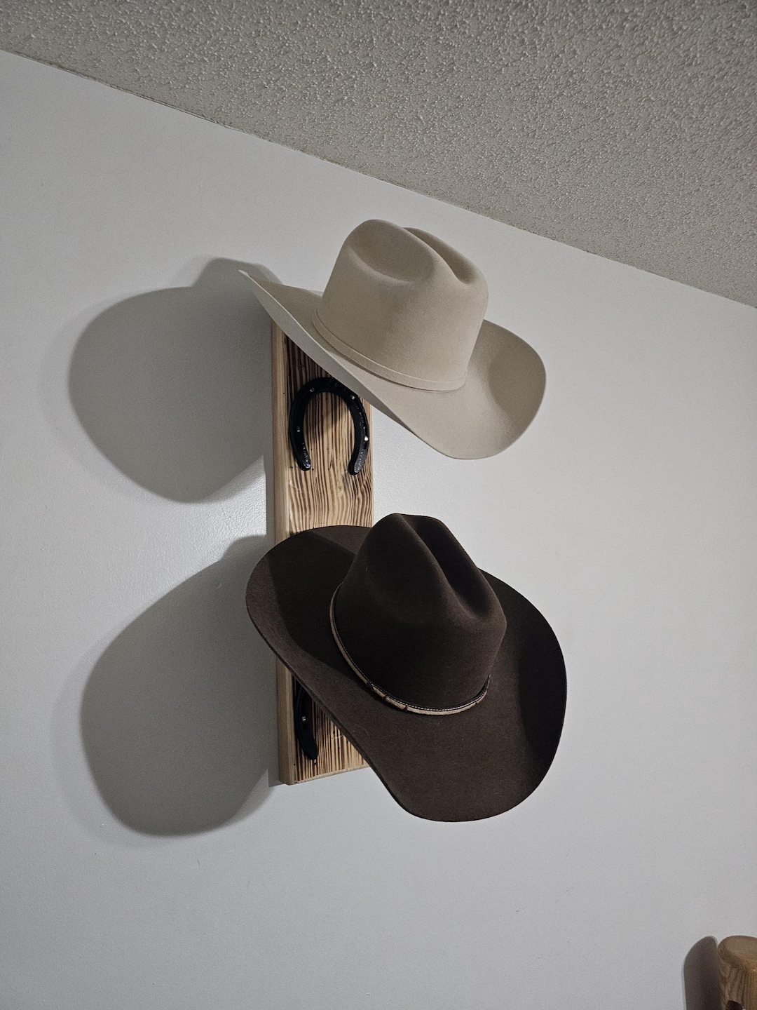 Horseshoe Hat Rack, Hat Organizer, Cowboy Hat Rack, Cowboy Hat Holder ...