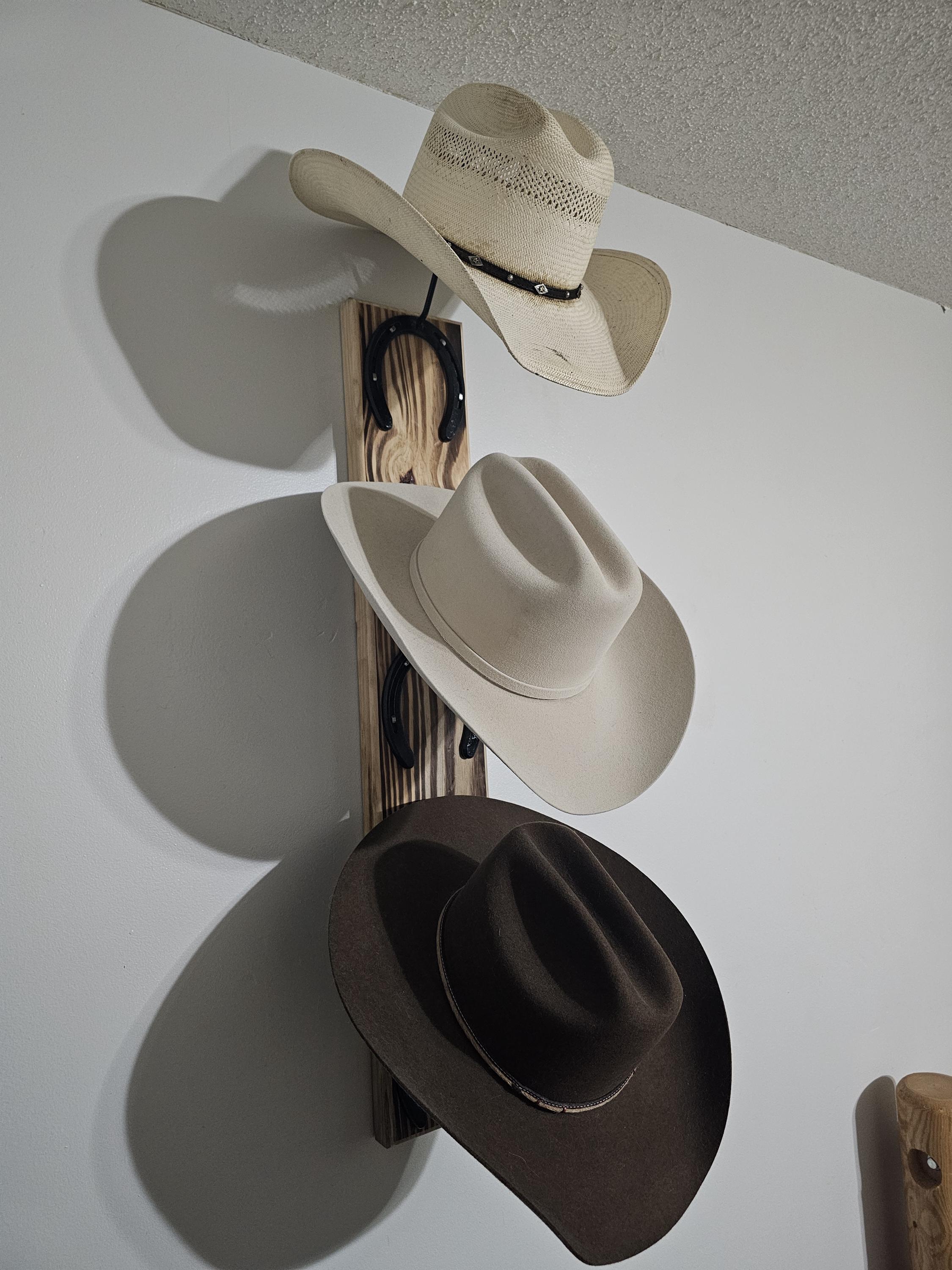 Horseshoe Hat Rack, Hat Organizer, Cowboy Hat Rack, Cowboy Hat Holder ...