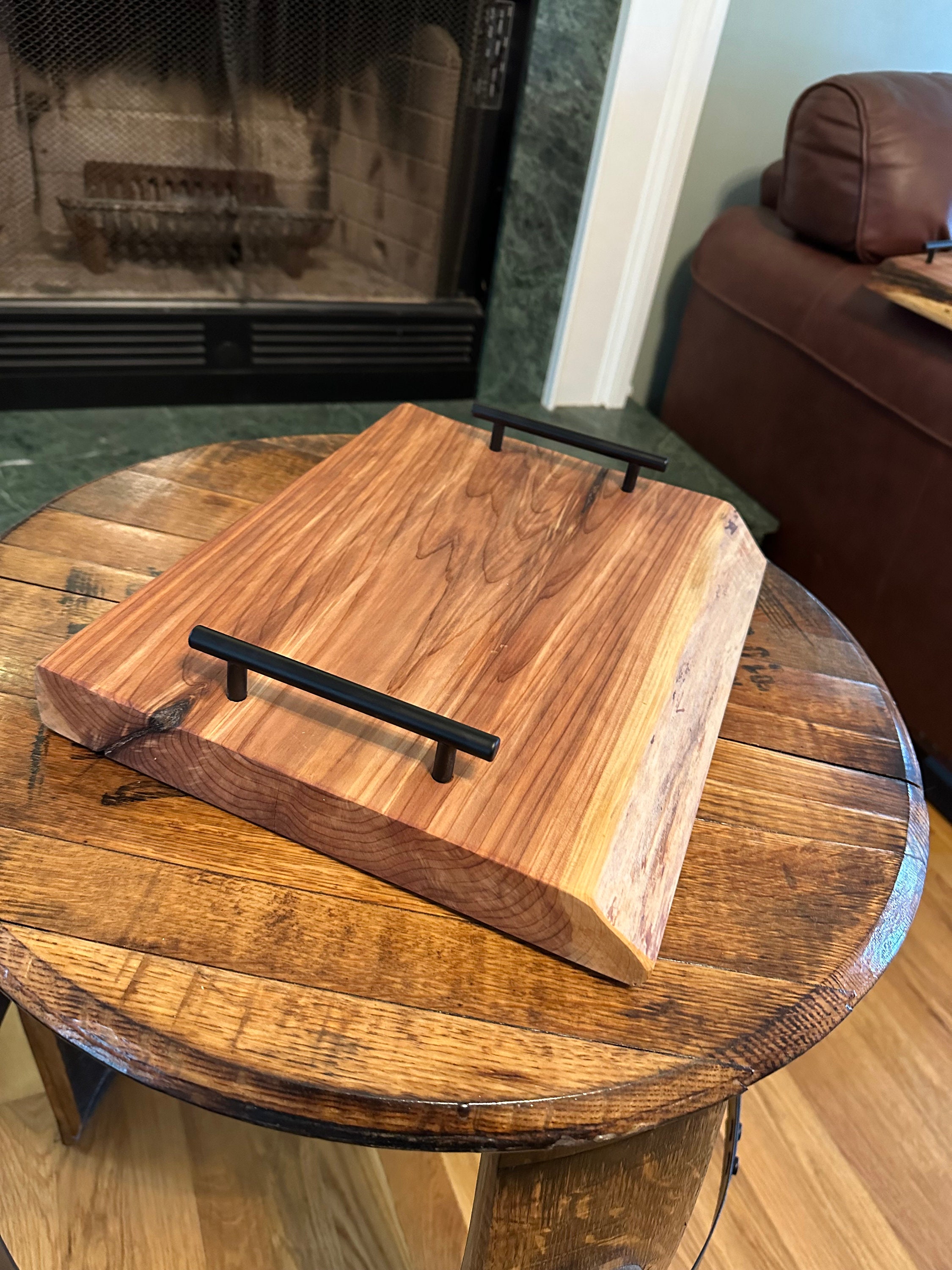 Cedar Serving Tray Charcuterie Board Wood Serving Tray - Etsy