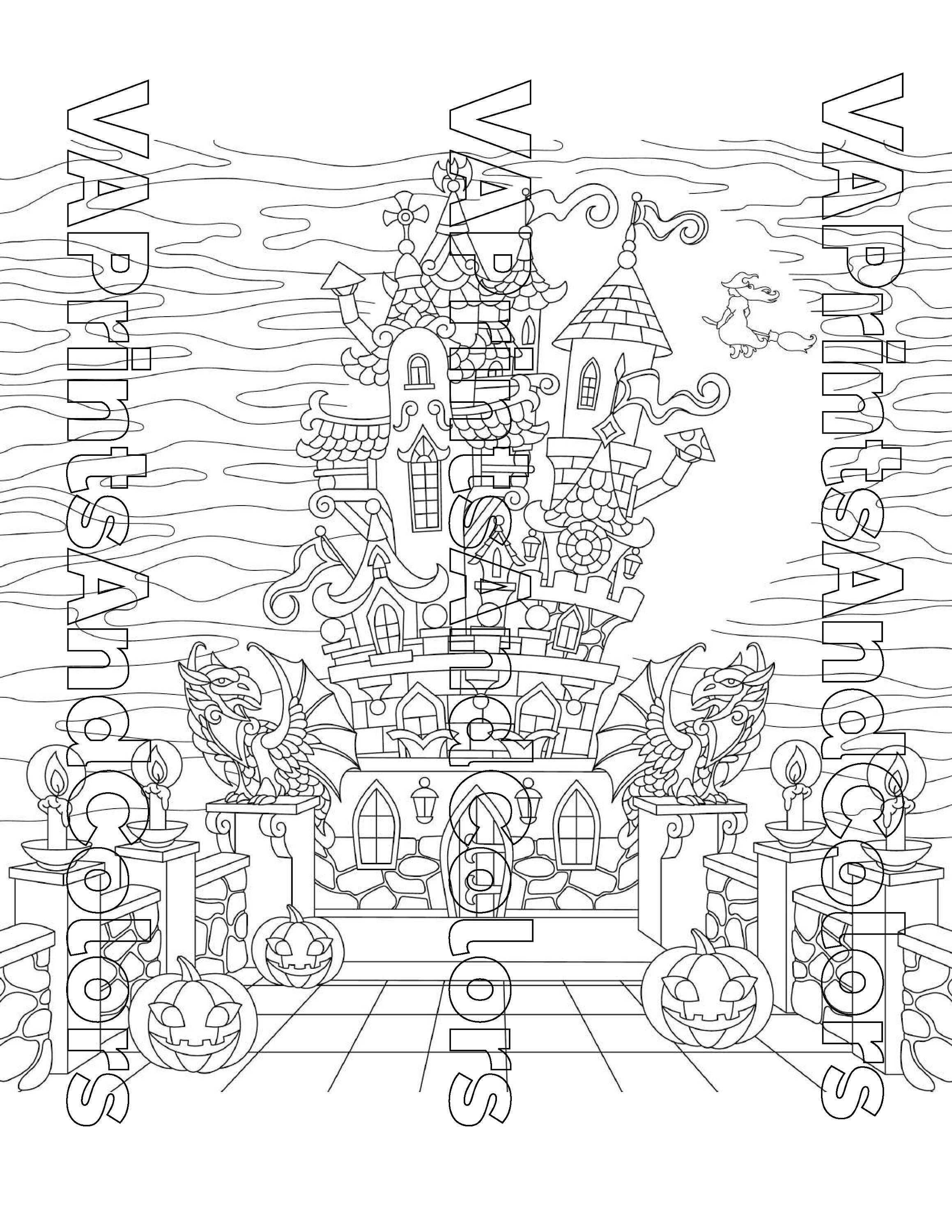 Halloween Coloring Pages, Printable Coloring Pages, Halloween Classroom ...