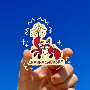Wizard Crab Sticker: Funny Dnd Decal - Matchatees Design - Etsy