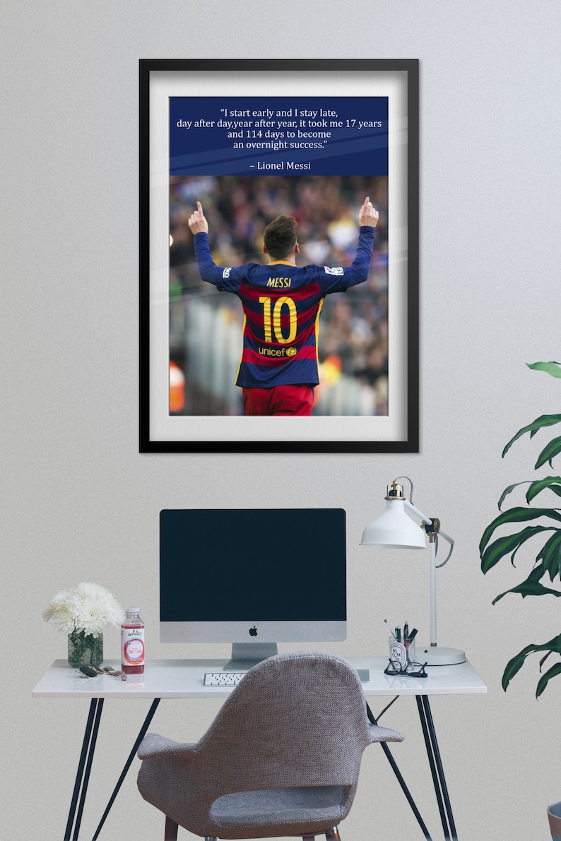 Lionel Messi Poster 01 | Soccer - Football Motivational Art ...