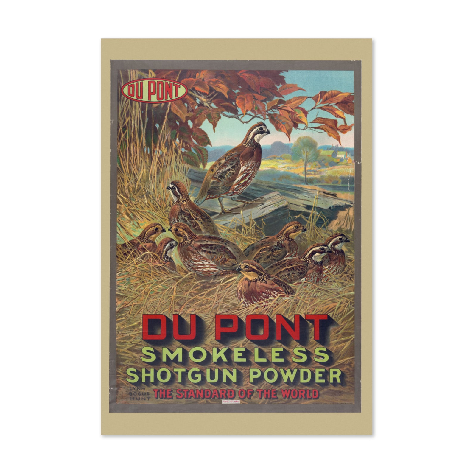 Dupont Smokeless Shotgun Powder 1913 Advertising Poster | Classic ...