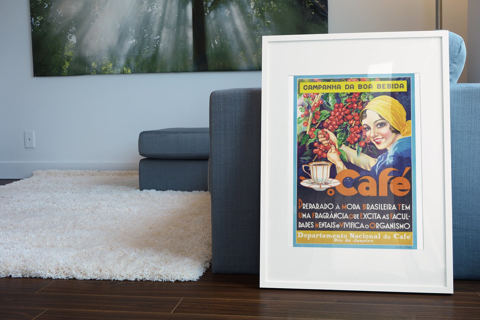 1930s Classic Coffee Vintage Art Poster Rio De Janeiro Cafe | Classic ...