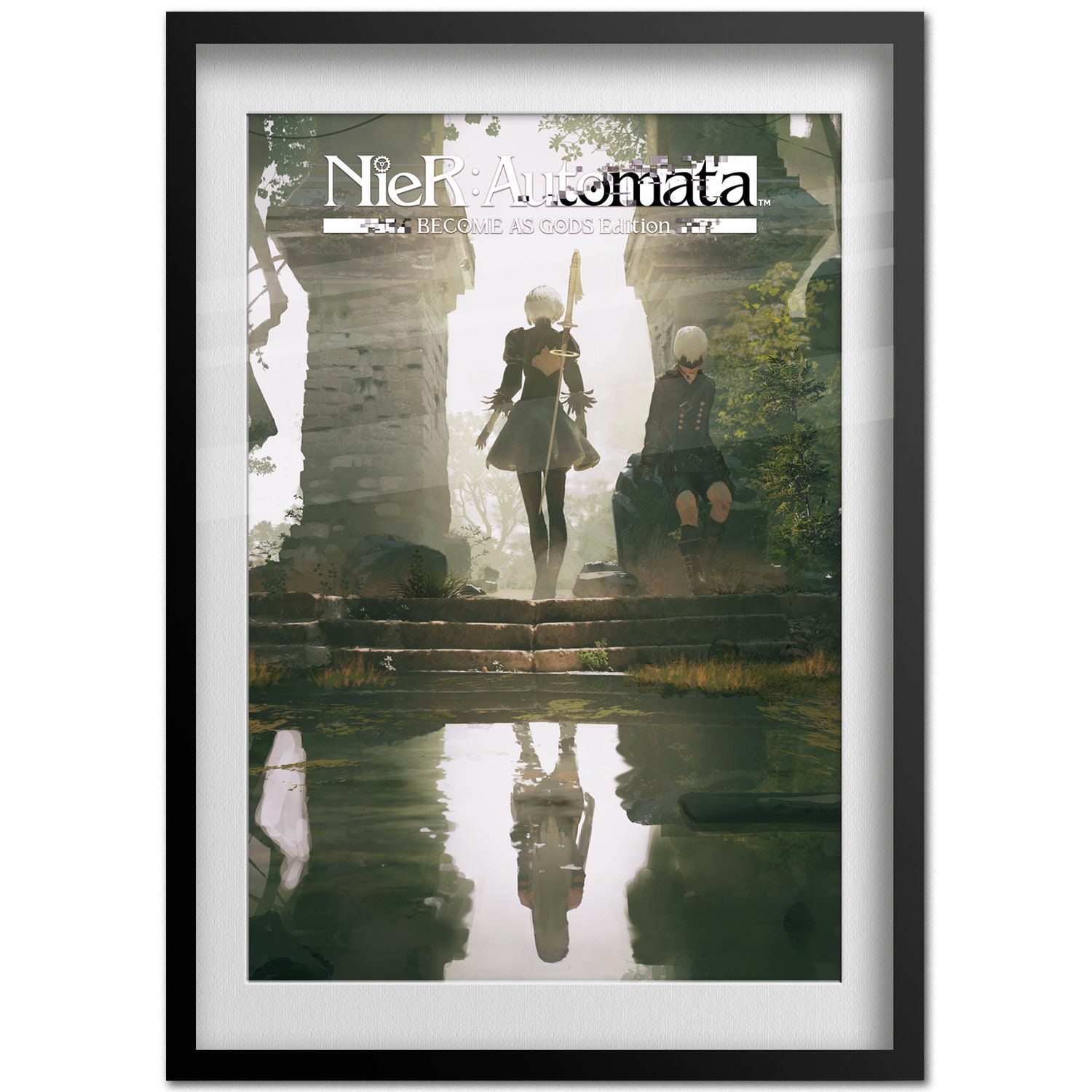 Nier Automata Poster - Become as God Version - Official Key Art - High ...