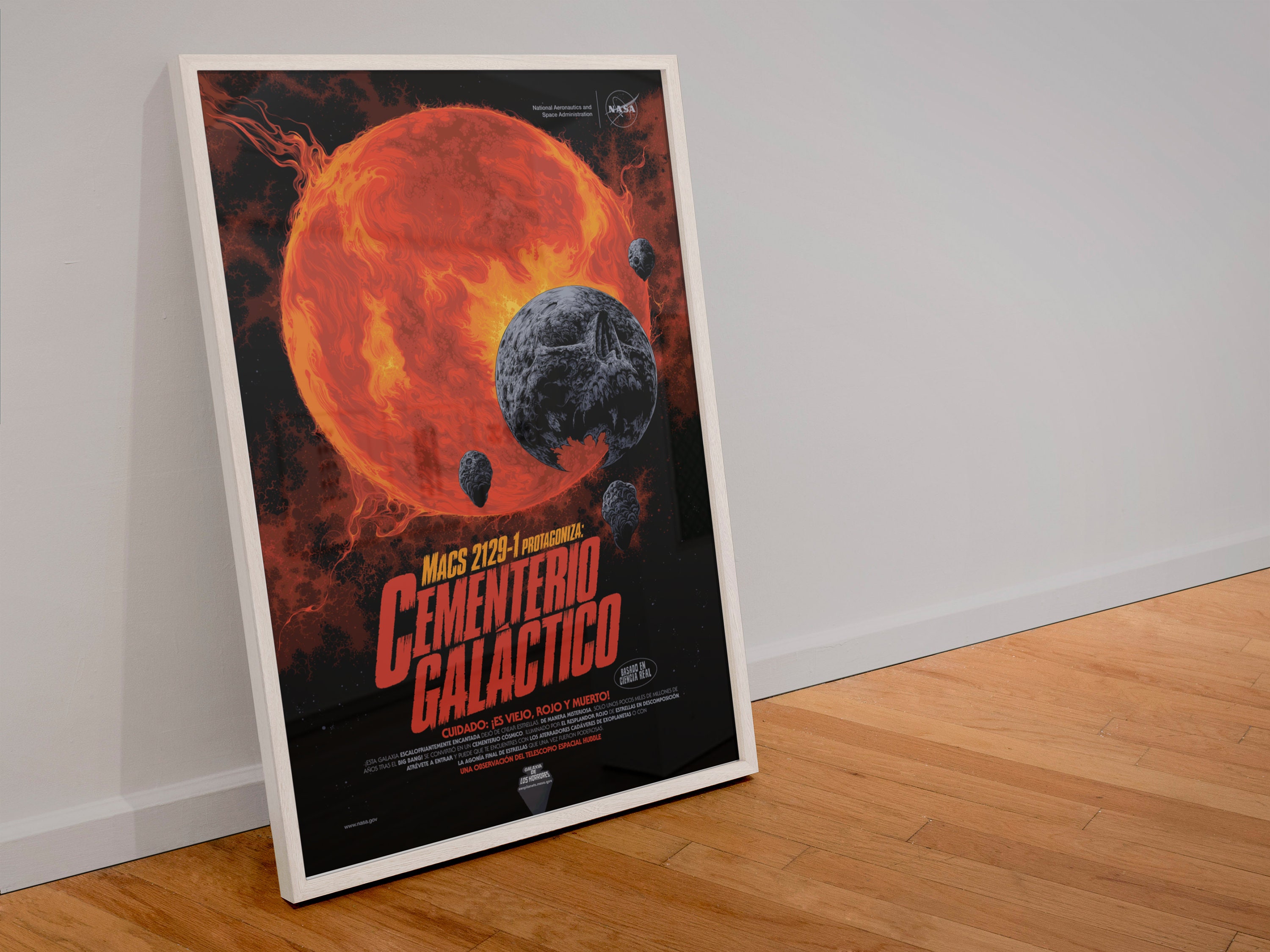 Galactic Graveyard! NASA Space Horror Movie Style Poster - Space ...