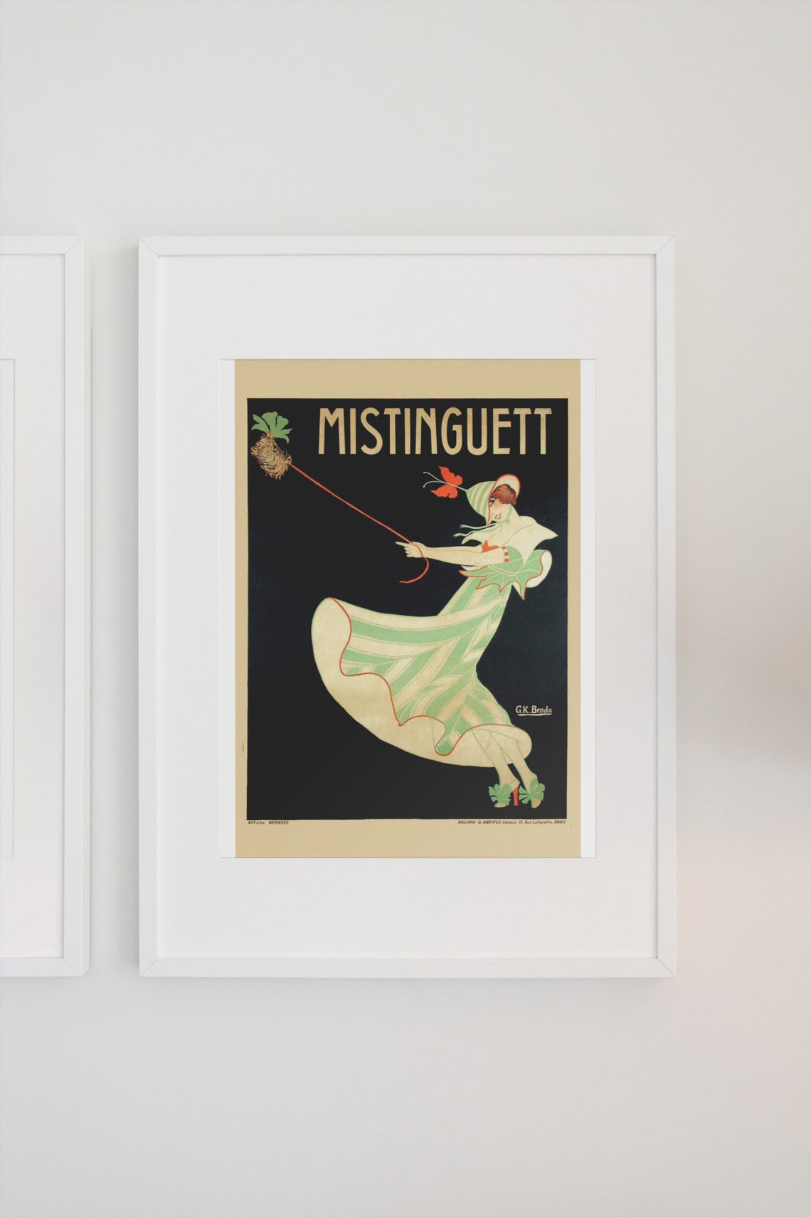 Classic Victorian French Art Poster Mistinguett | Classic Advertising ...