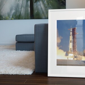 Apollo 11 Saturn V Rocket Launch Historic Moon Landing Poster - Space Mission - High Quality ...