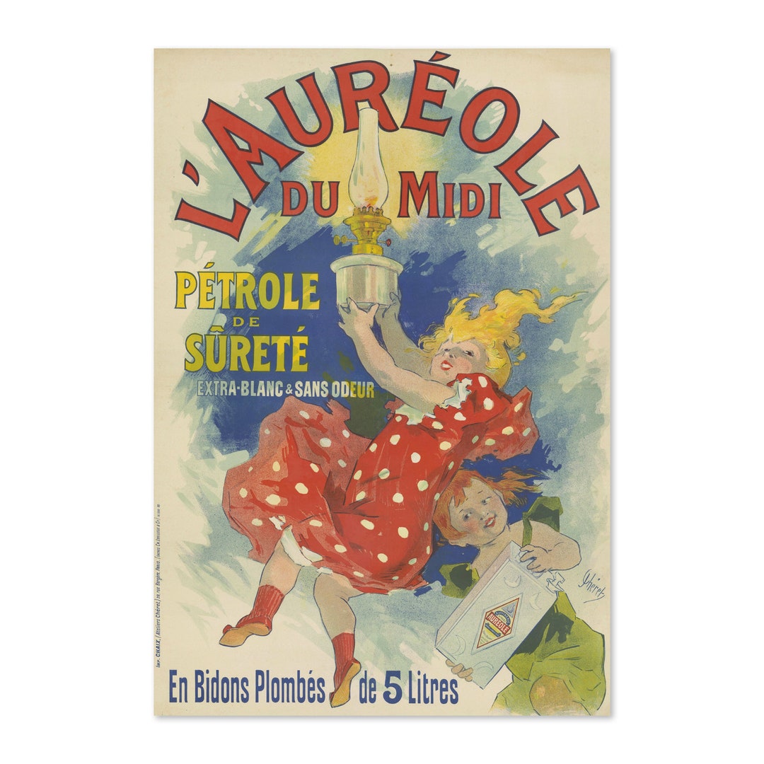 L'aureole Du Midi - Jules Cheret Vintage French Art Nouveau Poster ...