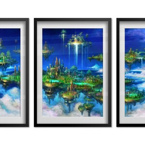 Final Fantasy XIV (14) Online Poster | FFXIV Elpis Set of 3 Posters ...