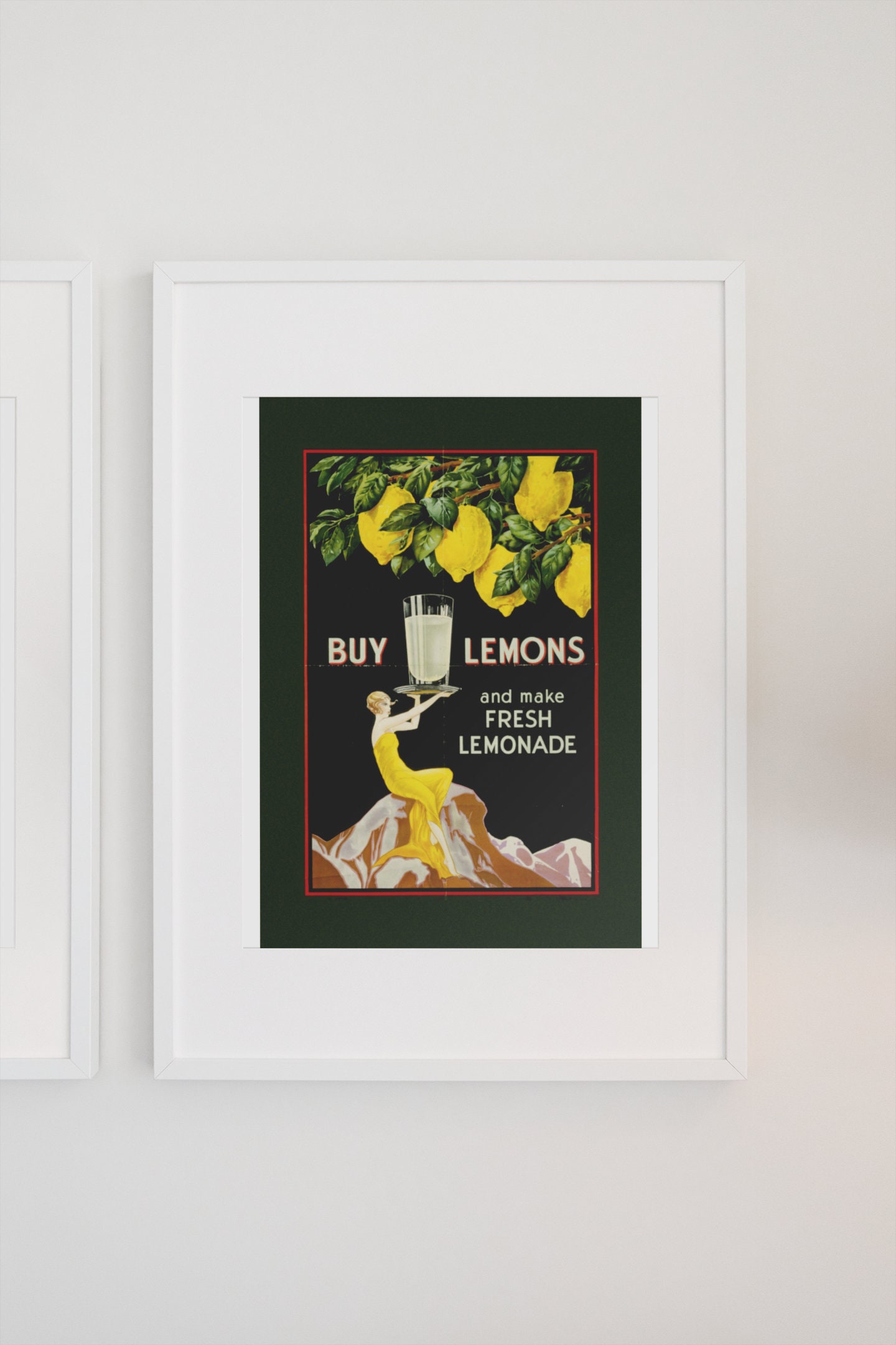 1920s Advertising Poster Buy Lemons - Make Fresh Lemonade | Classic War ...