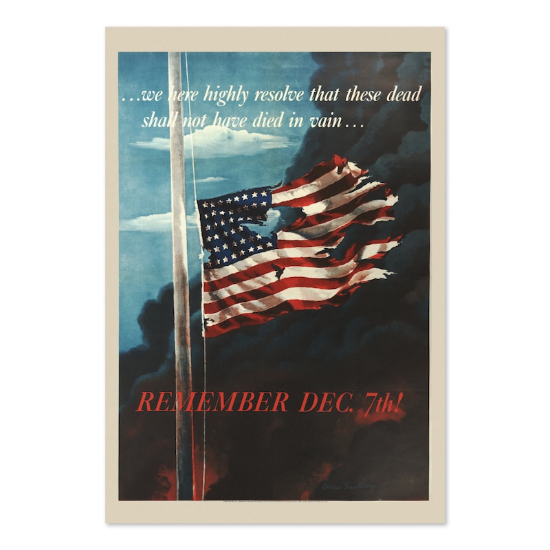 Ww2 Pearl Harbor Poster - Etsy