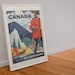 Canadian Mountie 1960s Vintage Style Travel Poster Classic Collection ...
