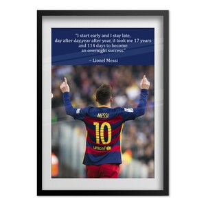 Lionel Messi Poster 01 | Soccer - Football Motivational Art ...