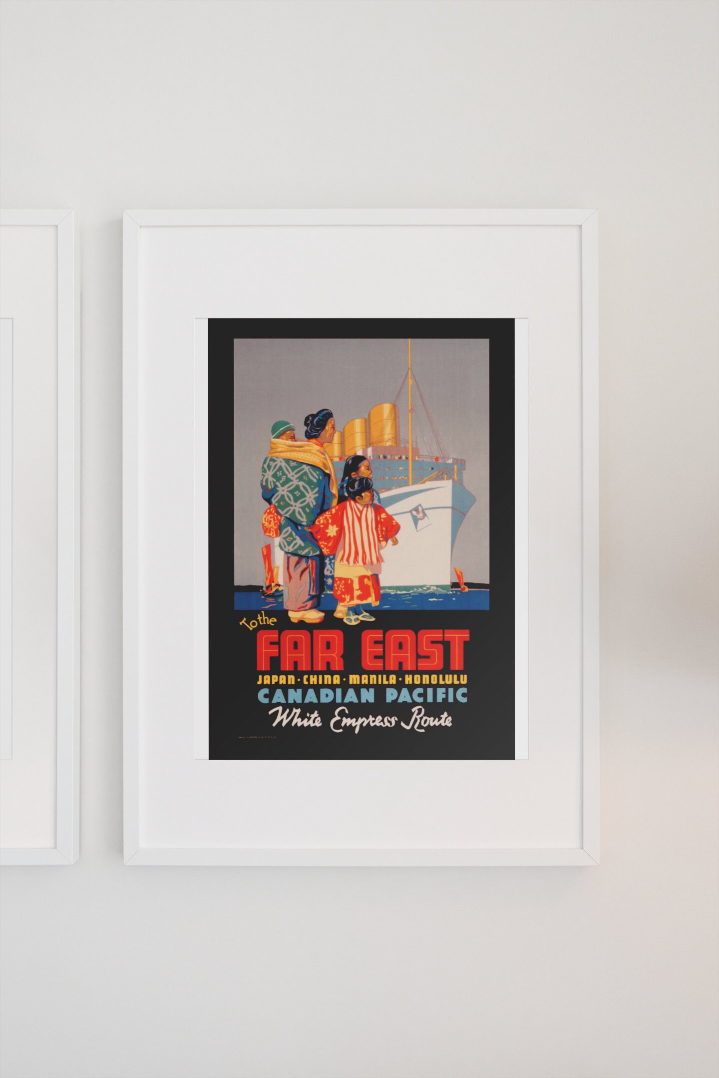 Canadian Pacific Ocean Liner 1930s Vintage Style Travel Poster ...