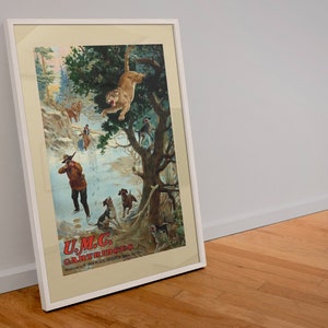 1930s Old Vintage Hunting Poster - UMC Ammunition Cartridges | Classic ...