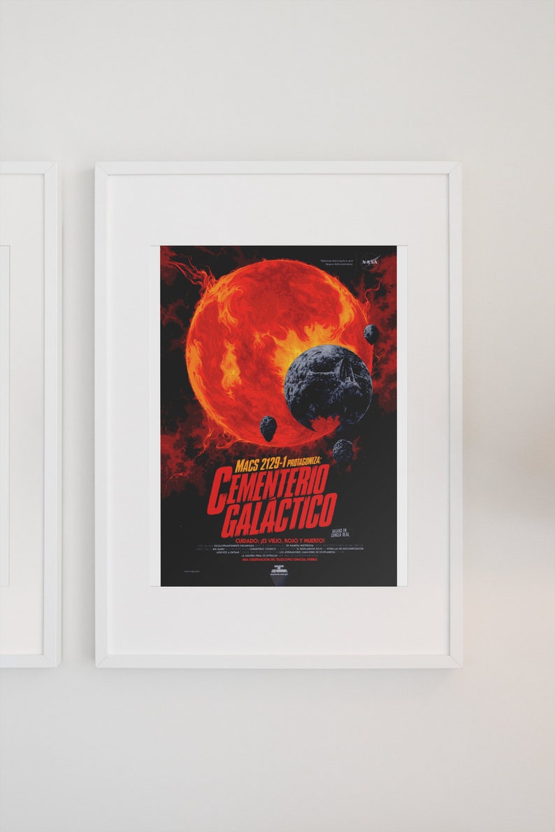Galactic Graveyard! NASA Space Horror Movie Style Poster - Space ...