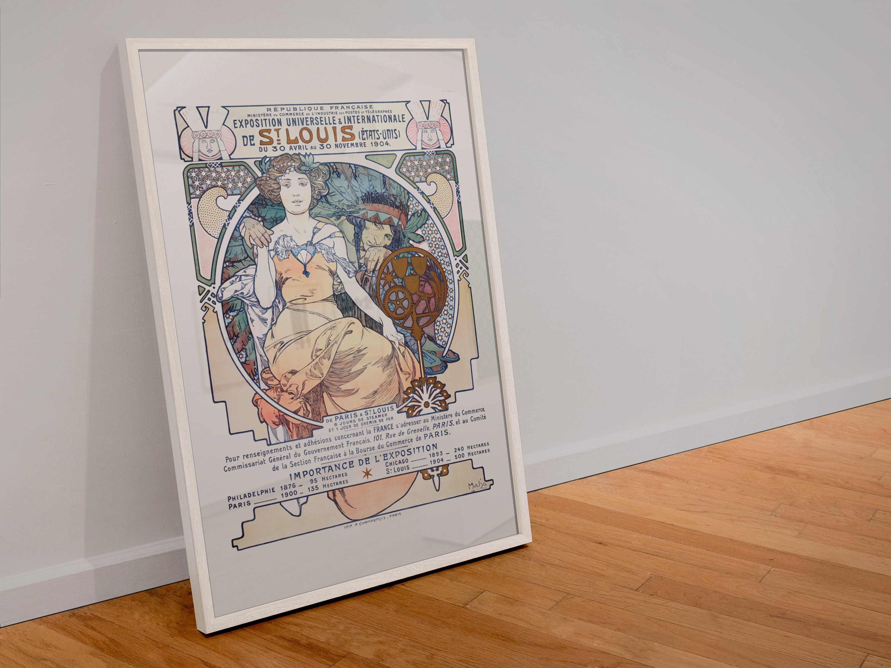 1904 St. Louis Universal Exposition Mucha Vintage Style Travel Poster ...