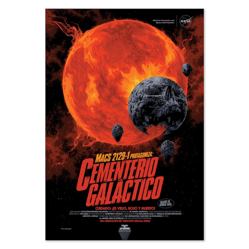 Galactic Graveyard! NASA Space Horror Movie Style Poster - Space ...
