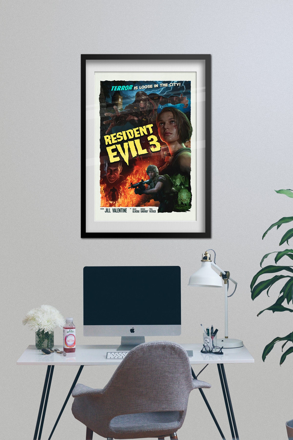 Resident Evil 3 Remake Poster Retro Movie Art Style High - Etsy
