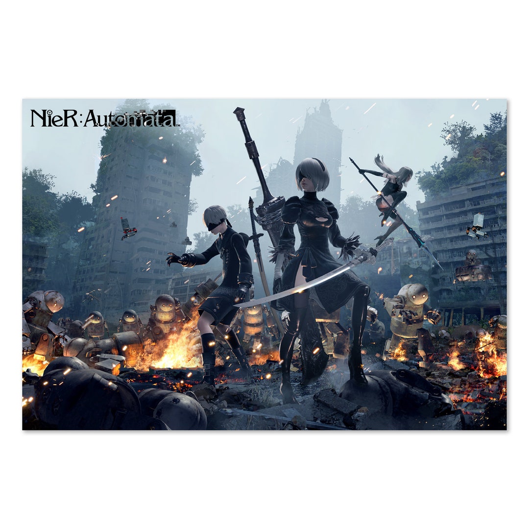 Nier Automata Poster | Official Key Art 02 | High Quality Prints - Etsy