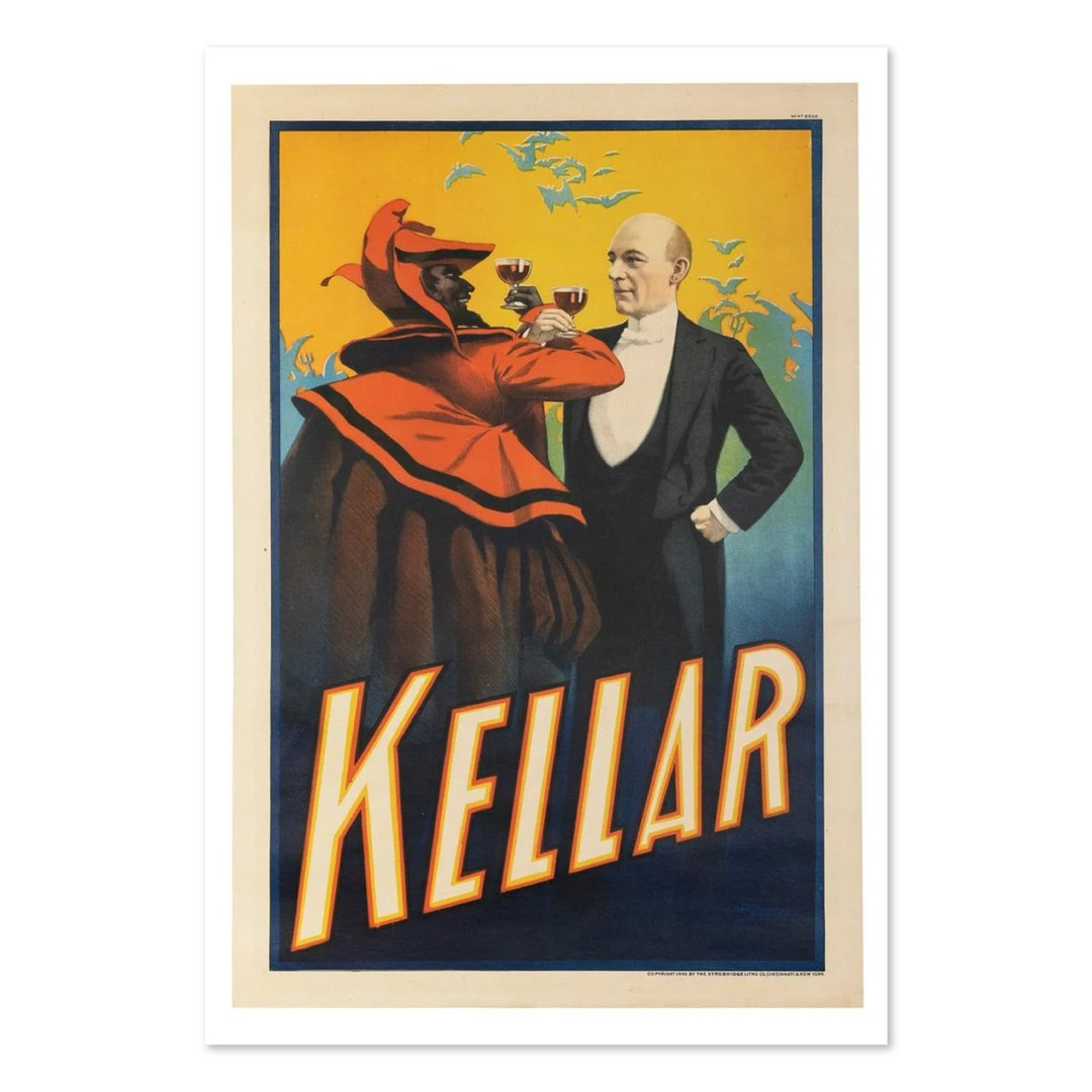 1899 Classic Magic Poster Kellar Drinks With the Devil | Classic Magic ...
