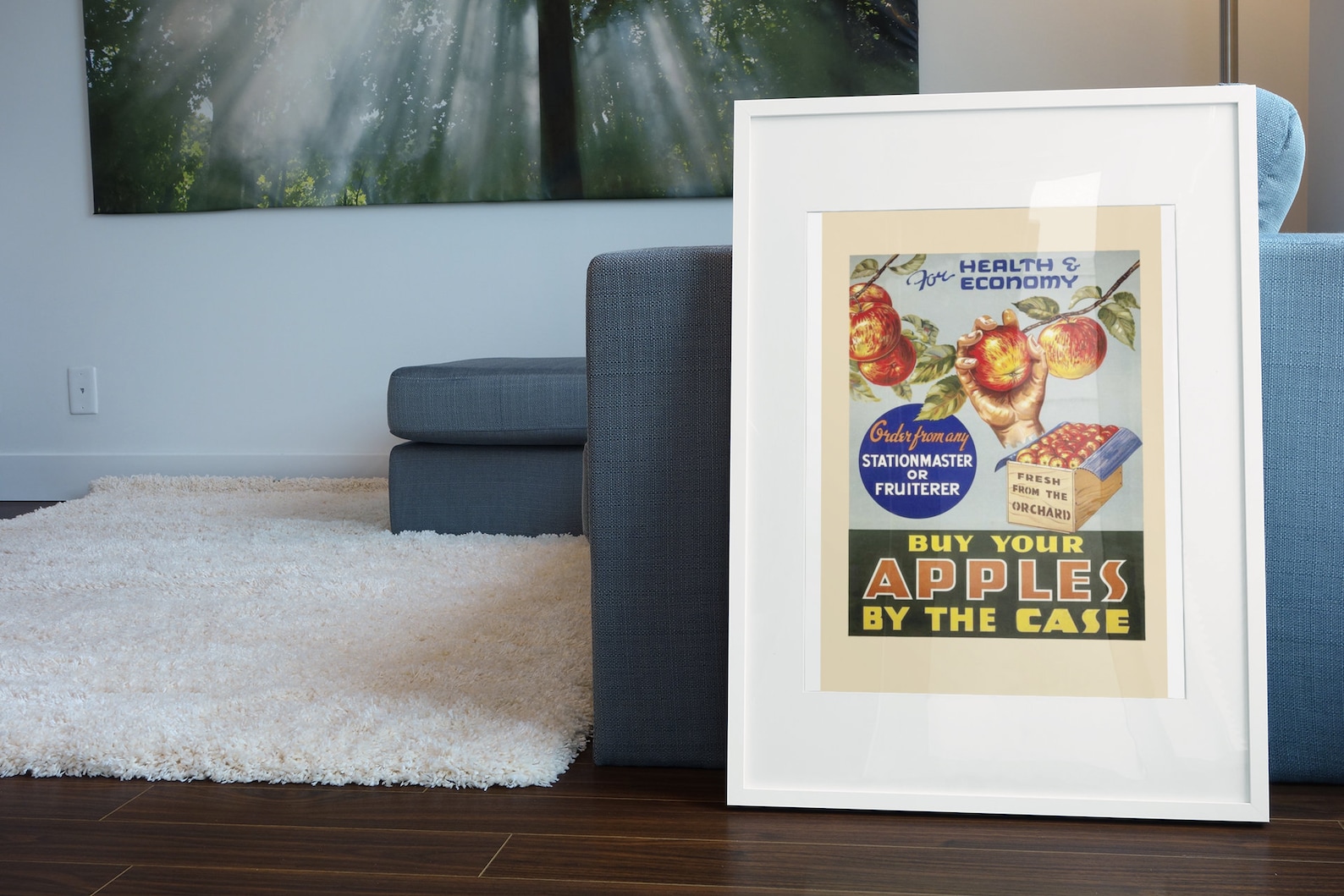 1935 Buy Apples for Health Vintage Style Food Advertising Poster ...