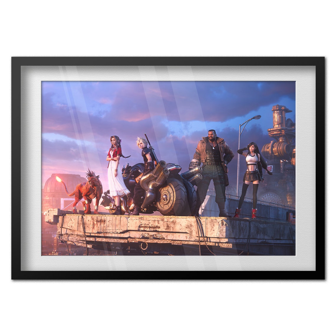 Final Fantasy VII 7 Poster Leaving Midgar Render Art 01 - Etsy