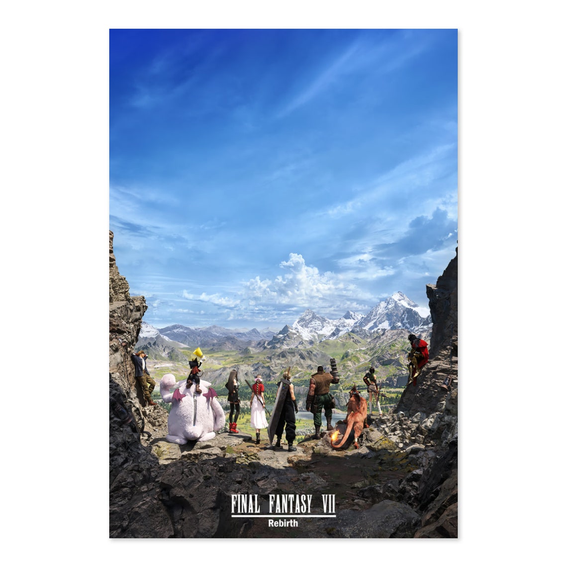 Final Fantasy VII (7) Rebirth Poster | Official Key Art | High Quality ...