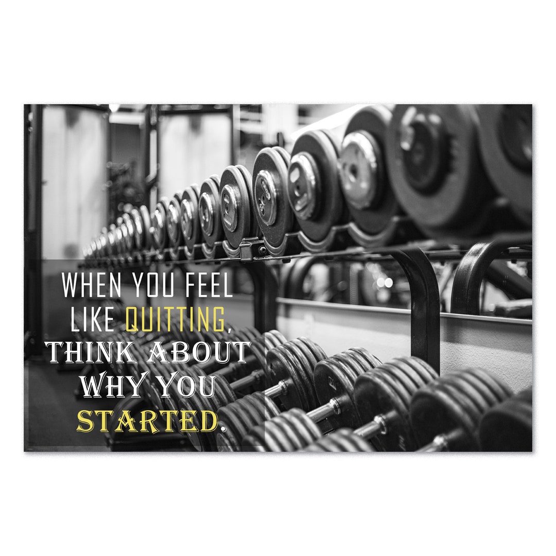 Fitness Posters Motivational Inspirational Quotes Prints for ...