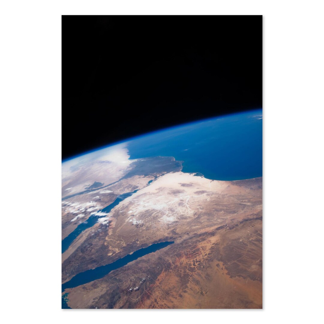 View of the Middle East NASA Space Shuttle Photo Poster - Space Mission ...