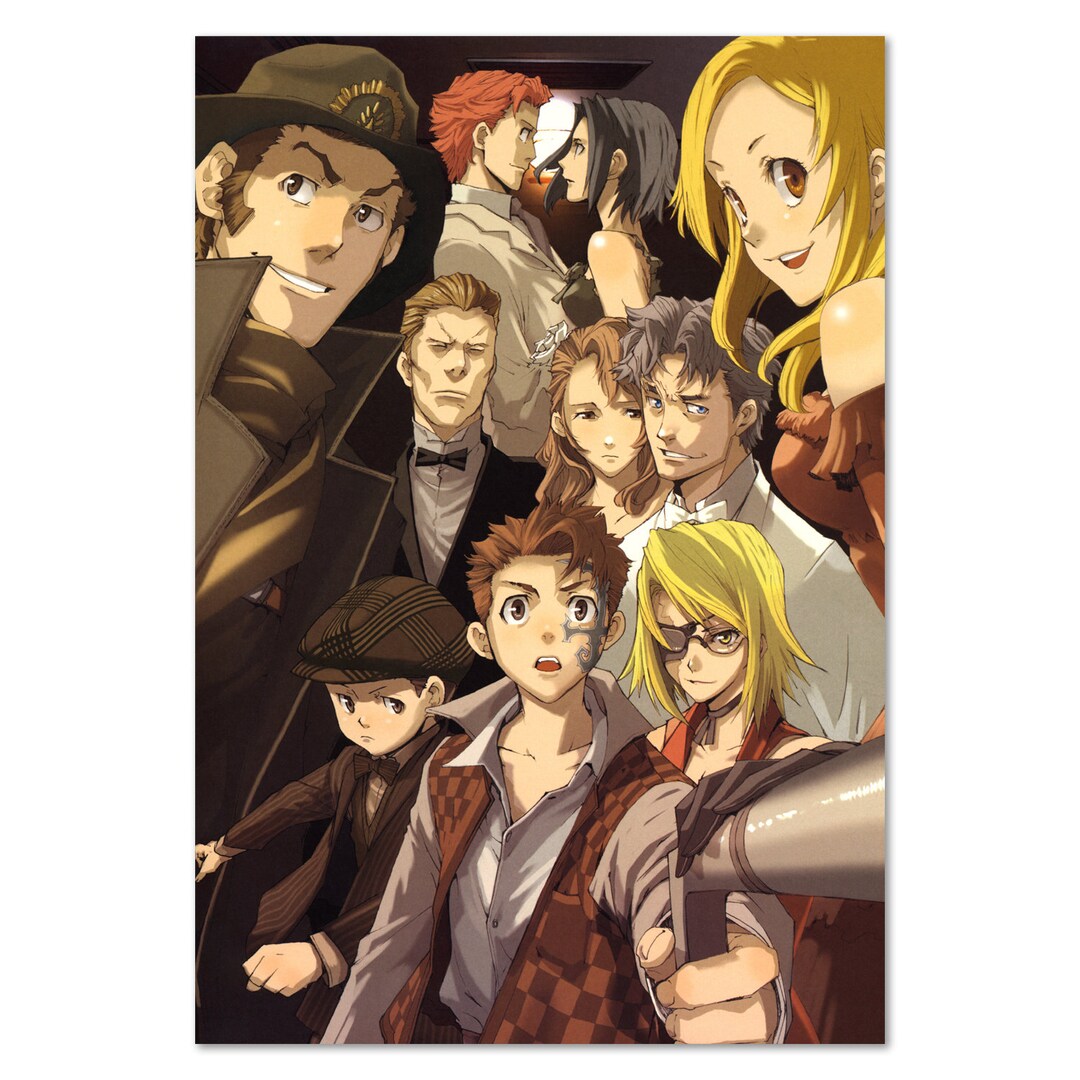 Baccano Anime Poster - Official Art - High Quality Prints - Etsy