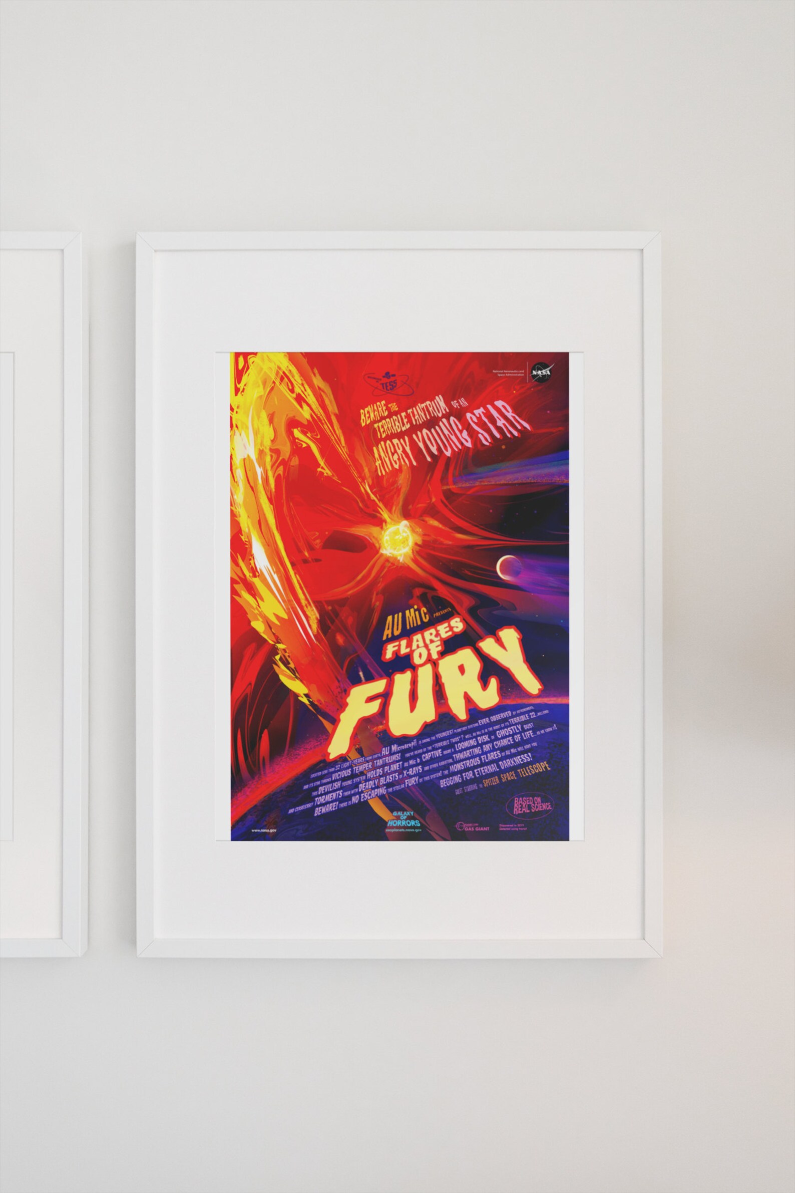 Flares of Fury! an Angry Young Star - NASA Space Horror Movie Poster ...