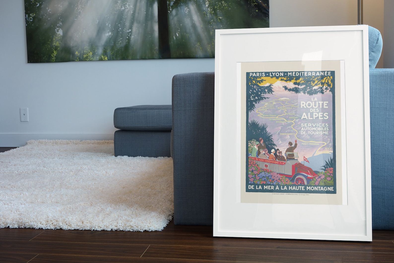 1920s La Route Des Alpes Vintage Style French Travel Poster | Classic ...