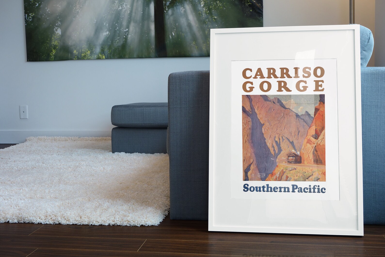 1929 Carriso Gorge California Vintage Style Southern Pacific Travel ...