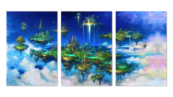 Final Fantasy XIV 14 Online Poster FFXIV Elpis Set of 3 - Etsy