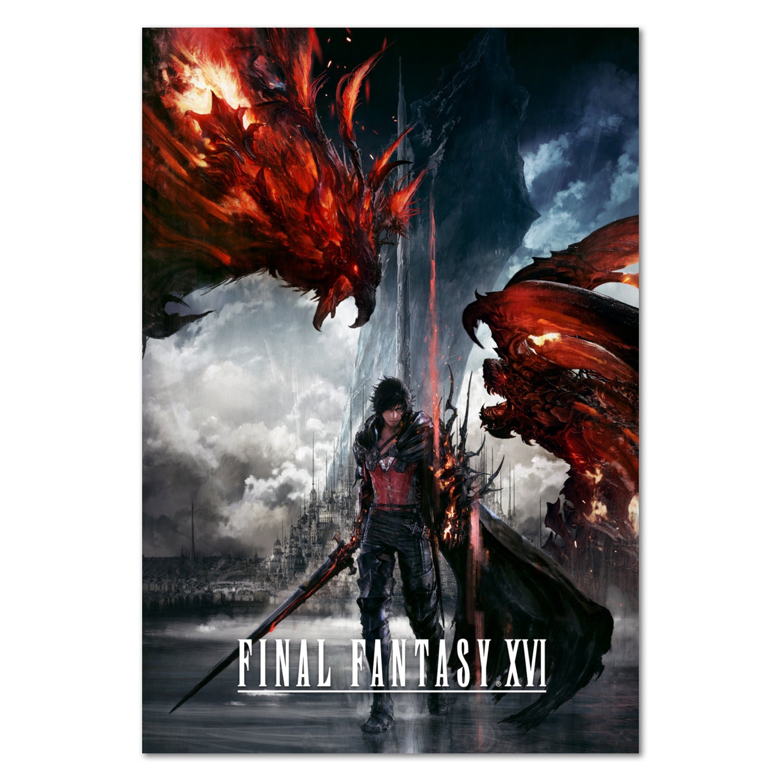 Final Fantasy XVI (16) Poster | Official Key Art | Unframed Version ...