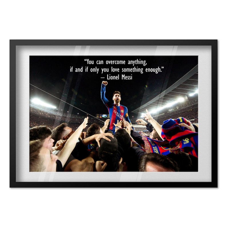 Lionel Messi Poster | Soccer - Football Motivational Art ...