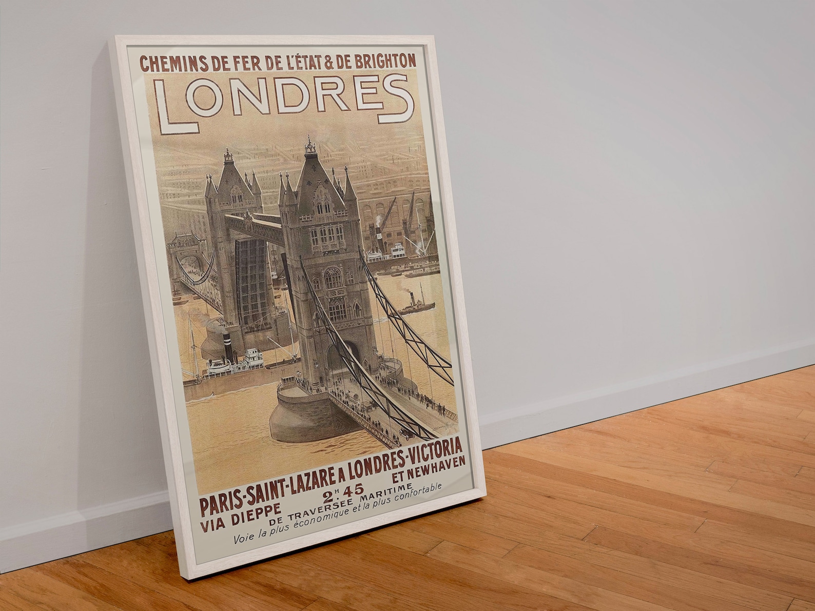 1920s London England Classic Paris to London Travel Poster | Classic ...