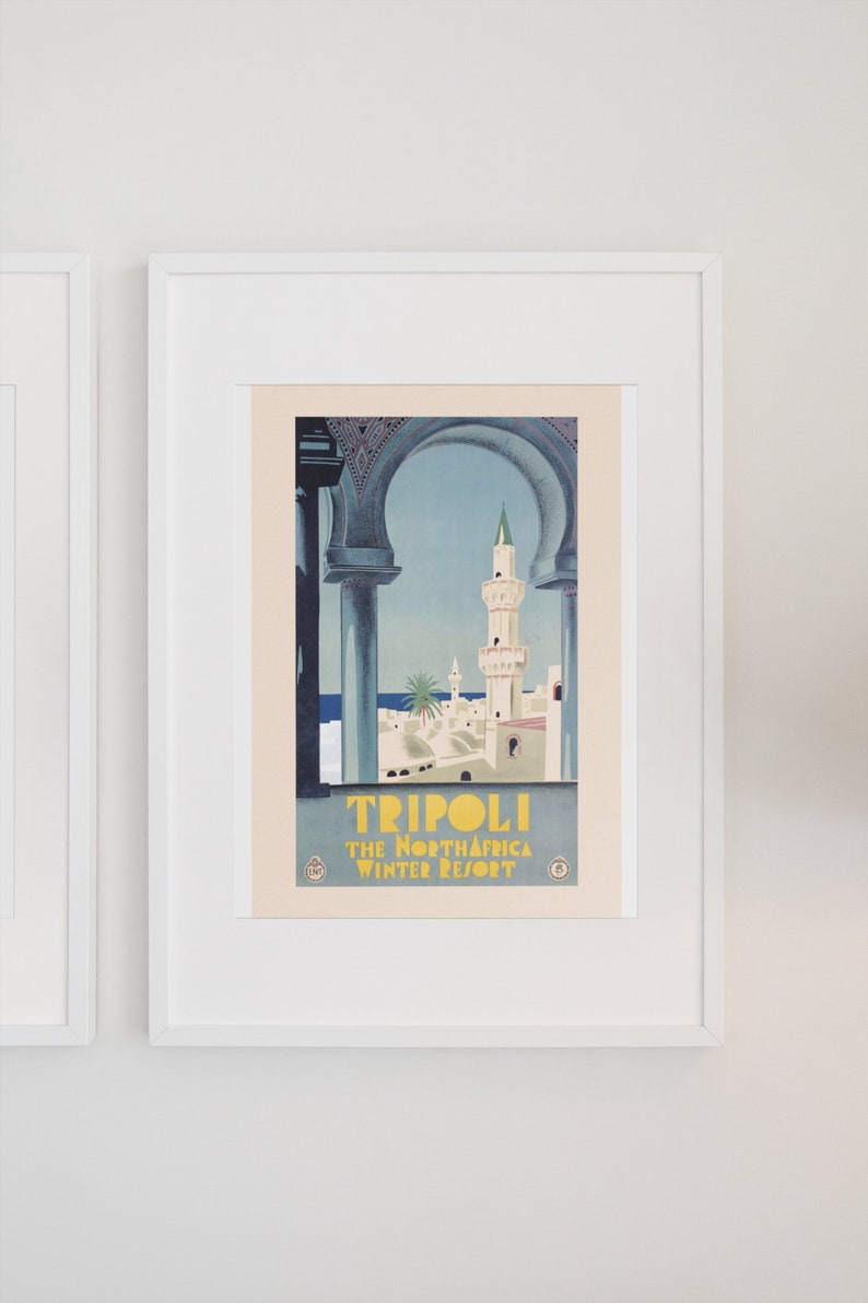 Tripoli Africa Libya 1930s Vintage Style Travel Poster | Classic ...