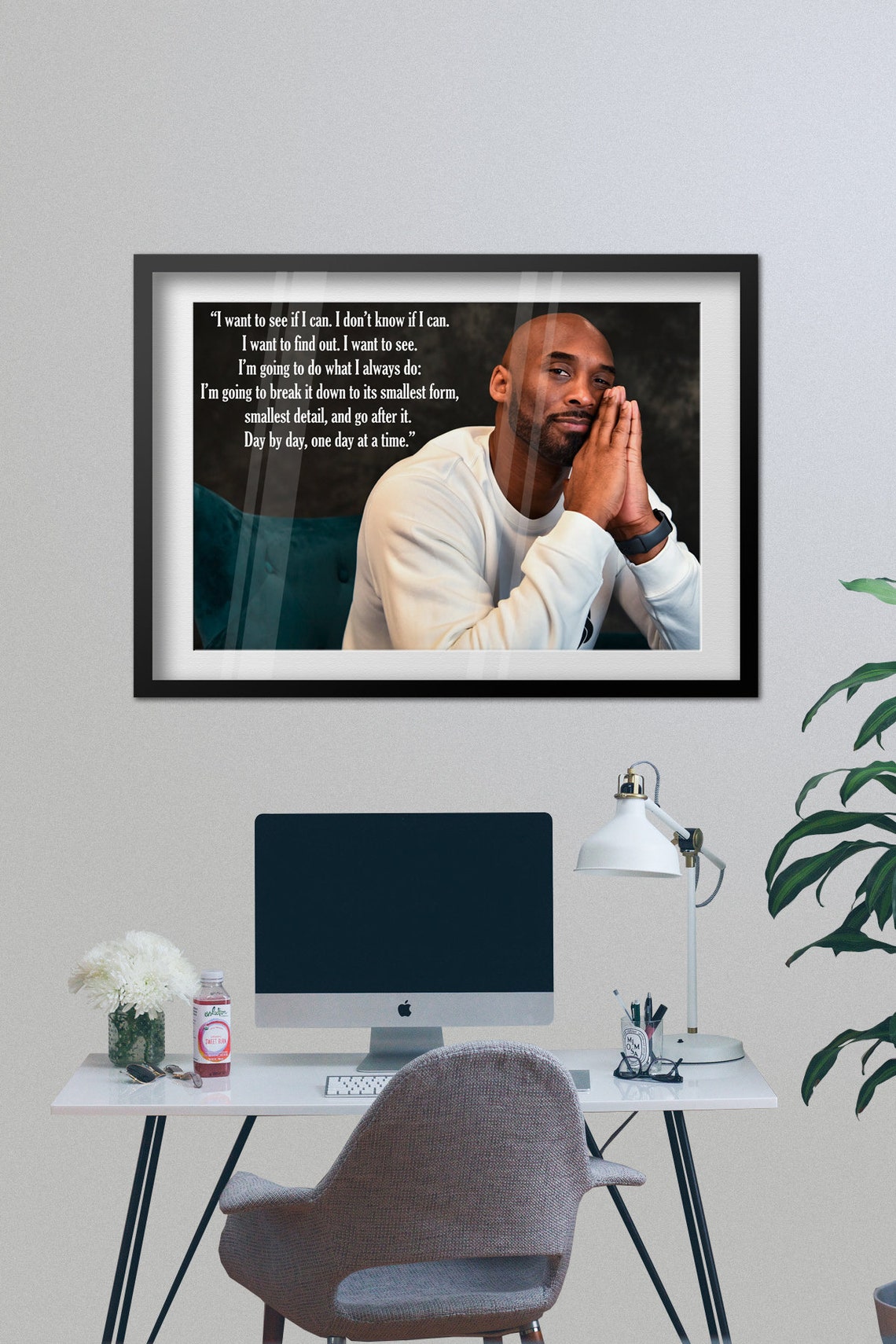 Kobe Bryant Poster Inspirational Wall Art 03 Mamba Mentality - Etsy