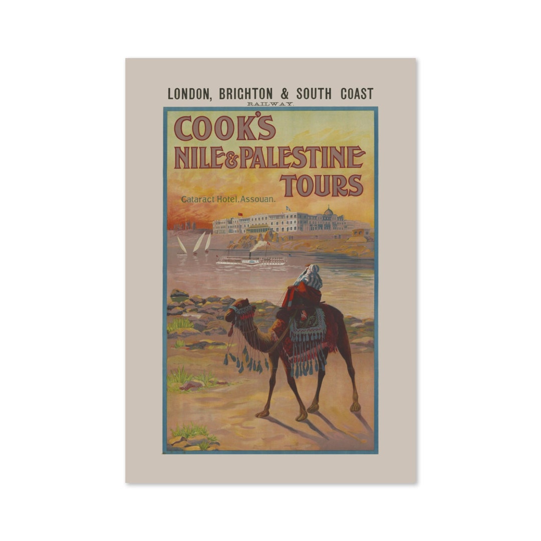 1901 Cooks Nile & Palestine Tour Vintage Style Travel Poster | Classic ...